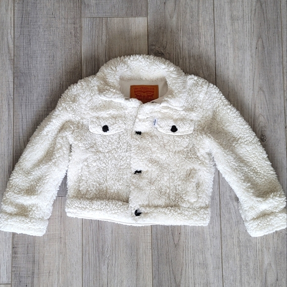 Levi's | Jackets & Coats | Baby Levis Brand Teddy Bear Soft Cream Color ...